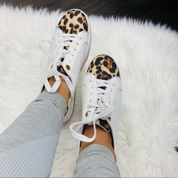 Shoes | Multi Striped Leopard Platform Sneaker | Poshmark